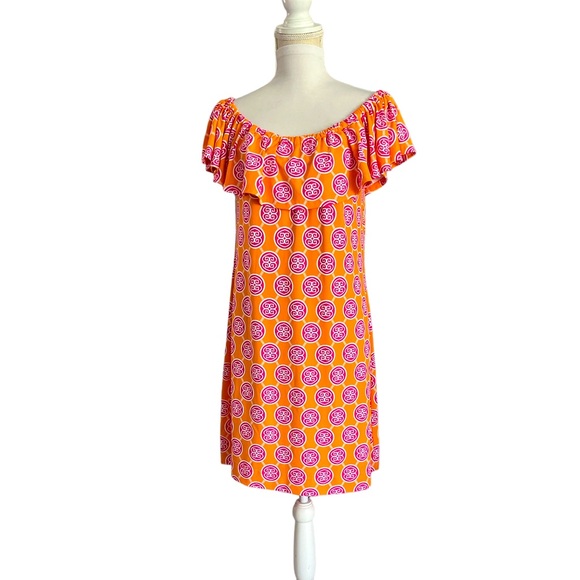 Lulu-B | Dresses | Lulub Colorful Comfy Clothing Orange Pink Medallion ...